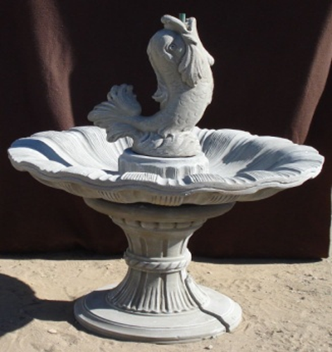 Stone Fish Fountain Figure - Style Decor